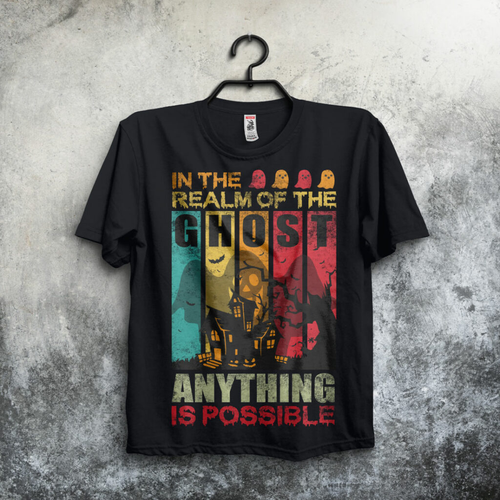 Ghost t shirt design - MasterBundles