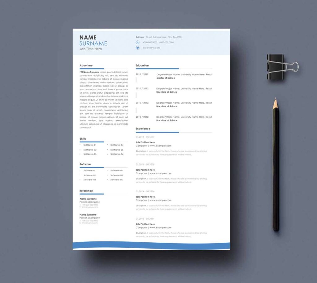 06 MODERN RESUME/CV TEMPLATE BUNDLE ONLY $14 - MasterBundles