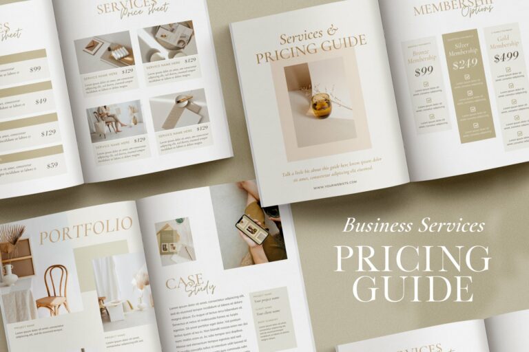 Services and Pricing Guide Template – MasterBundles
