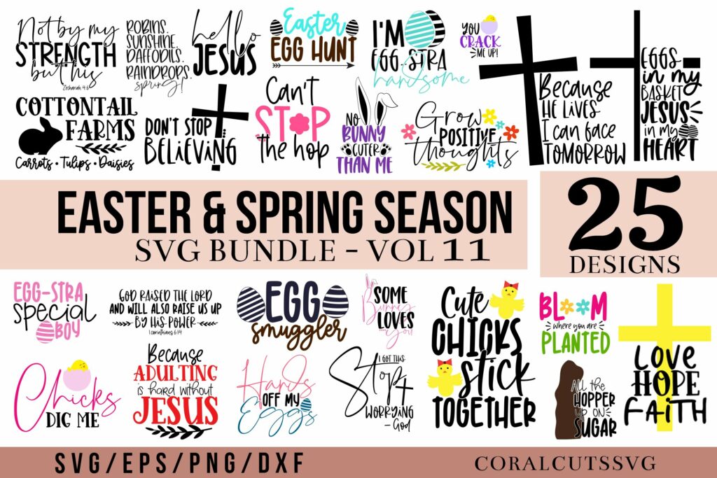 25 Easter & Spring Season SVG Bundle – MasterBundles