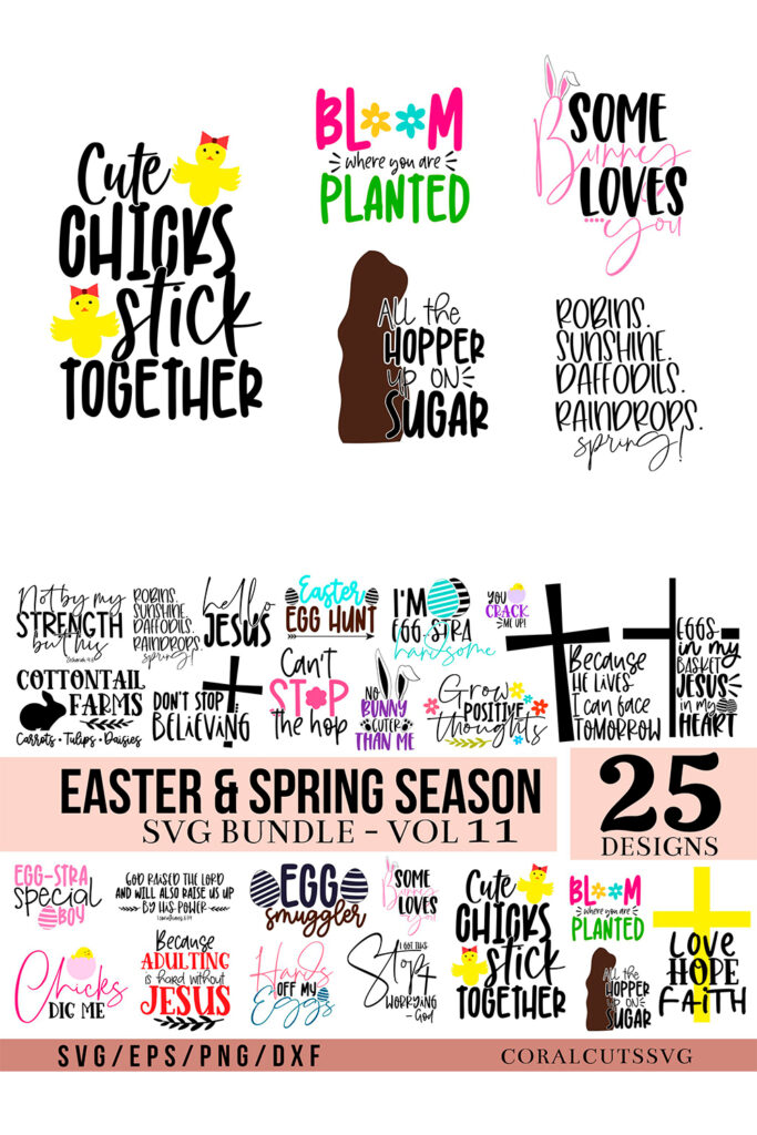 25 Easter & Spring Season SVG Bundle – MasterBundles