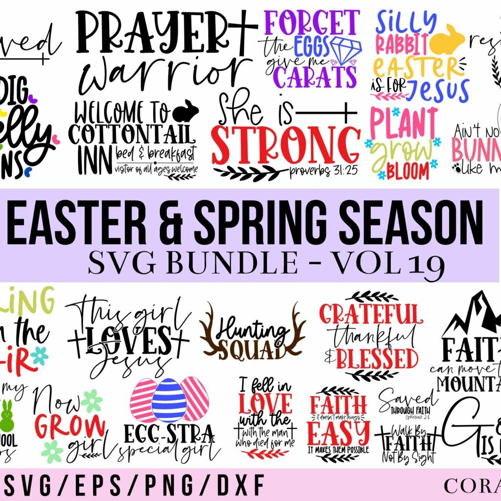Easter & Spring Season Christianity SVG Design Bundle – MasterBundles