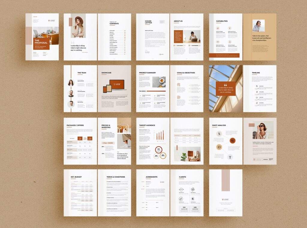 The Proposal | Canva, InDesign – MasterBundles