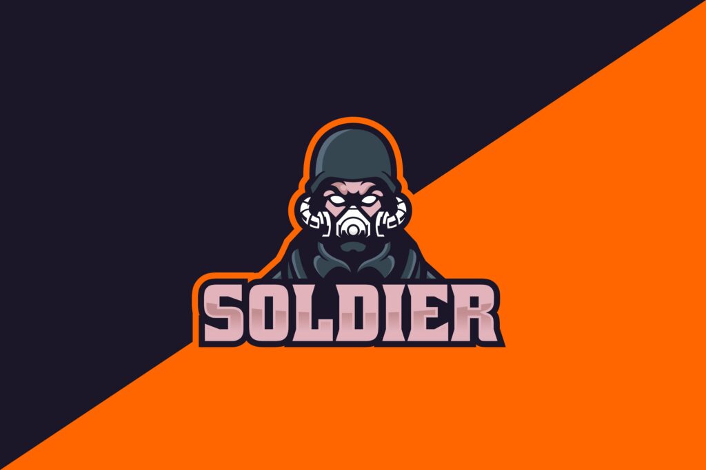 Soldier Military Esport Logo – MasterBundles