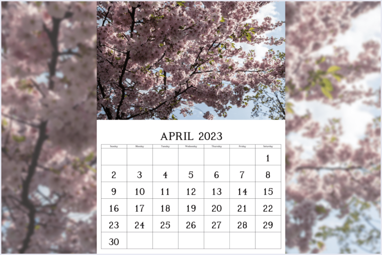 50+ Cute April Calendars 2023 - MasterBundles