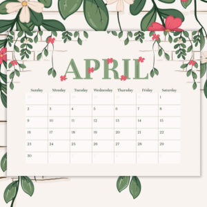10 Free April Calendars – MasterBundles