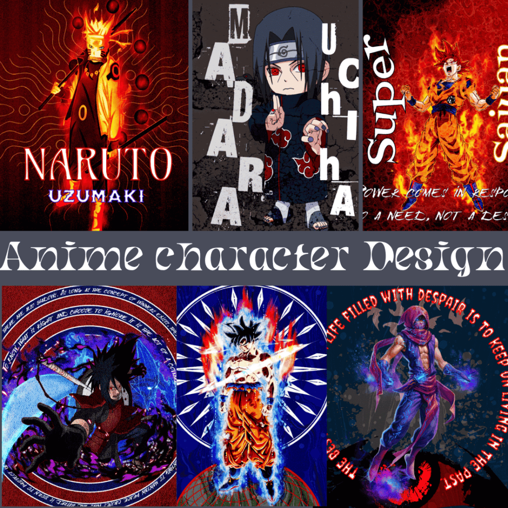 The pack Of Anime Character Design - MasterBundles