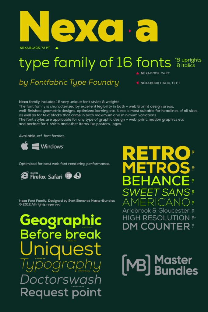 Nexa Complete Font Family