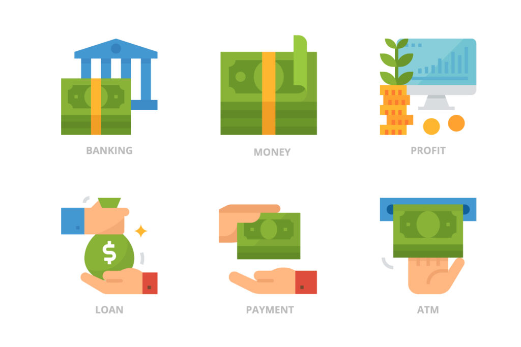 36 Banking Icons Set x 4 Styles - MasterBundles