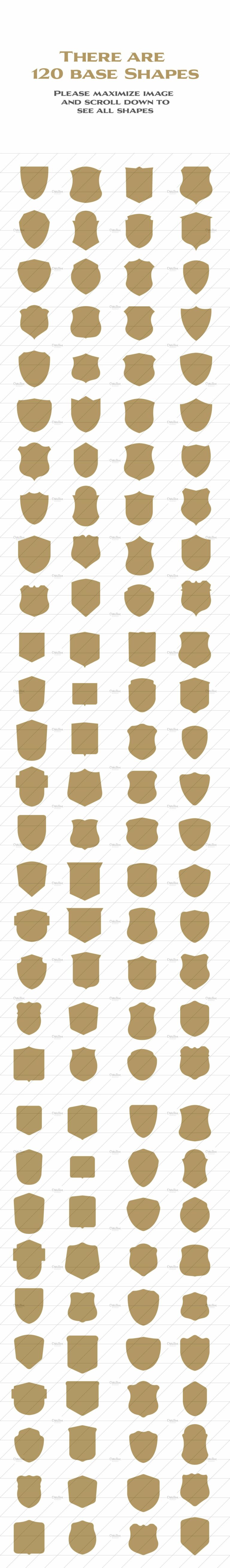 1080 Vector Shields Shapes – MasterBundles