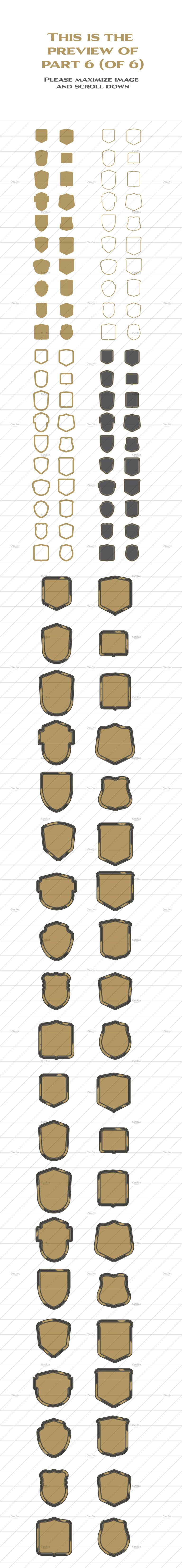 1080 Vector Shields Shapes – MasterBundles