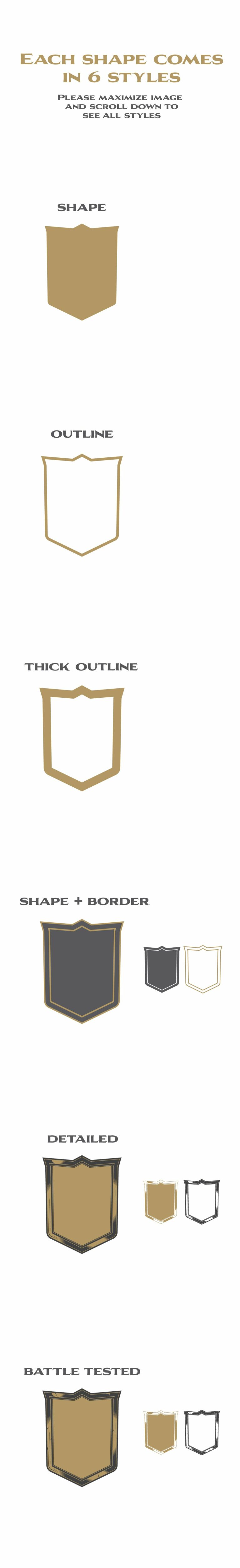 1080 Vector Shields Shapes – MasterBundles