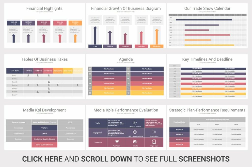 Creative Tables PowerPoint – MasterBundles