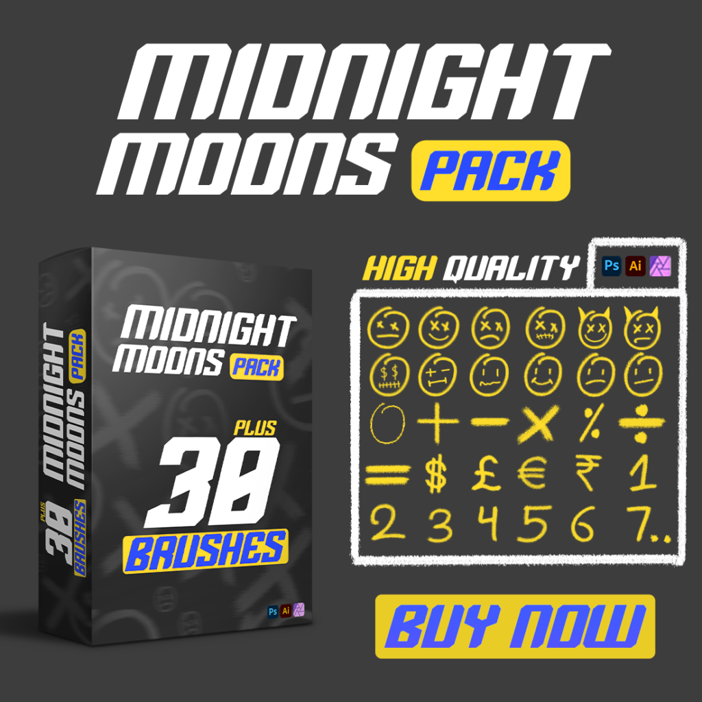 Photoshop Brush Pack - Midnight Moon Pack - MasterBundles