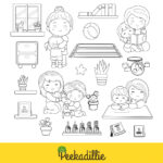 Mother's Day Activity at Home With Kids Boy and Girl With Love Digital ...