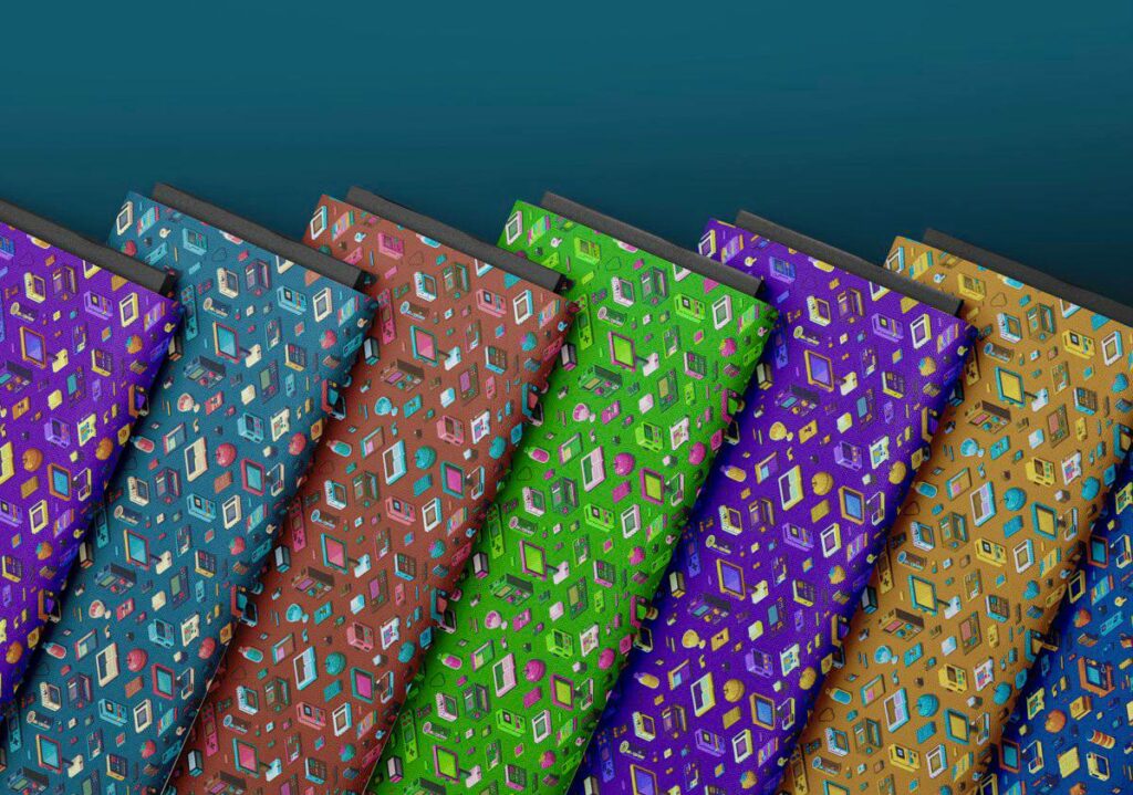 Retro Gaming Design Seamless Pattern - MasterBundles