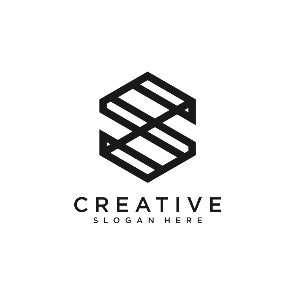 initial letter s logo vector design line style - MasterBundles