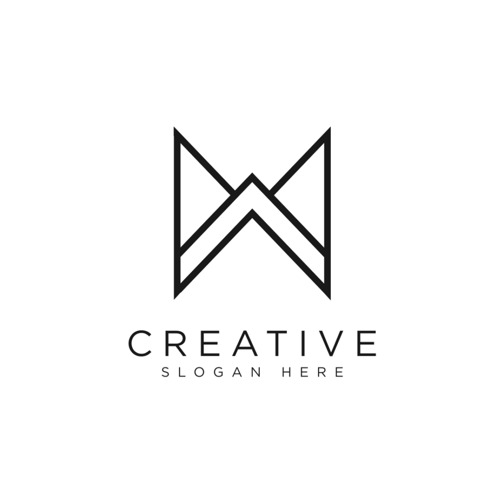 w logo letter - MasterBundles