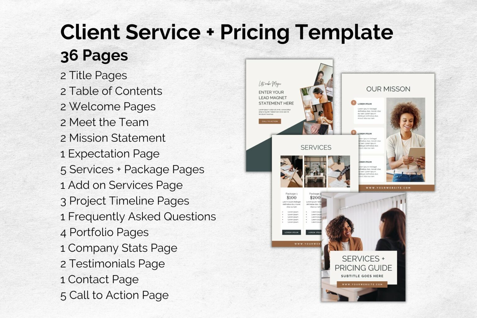 Service + Pricing Guide Template – MasterBundles