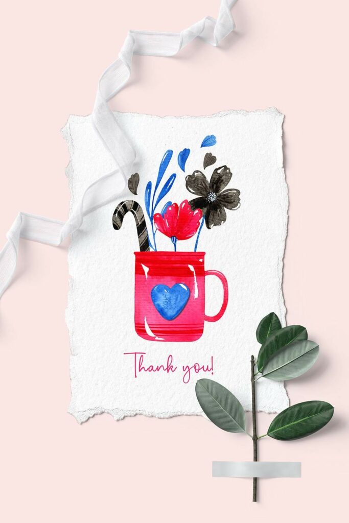 Sweet Love Watercolor Clipart pattern collection - MasterBundles