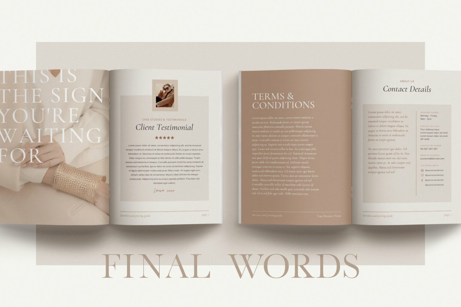 Services and Pricing Guide Template – MasterBundles