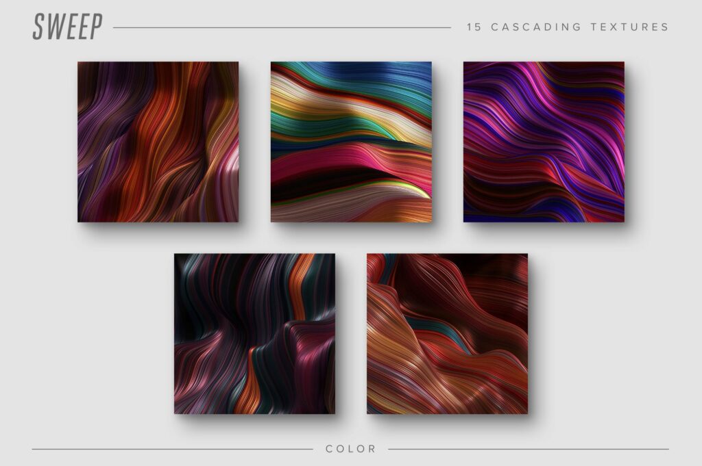 Sweep: Glossy Cascading Textures – MasterBundles