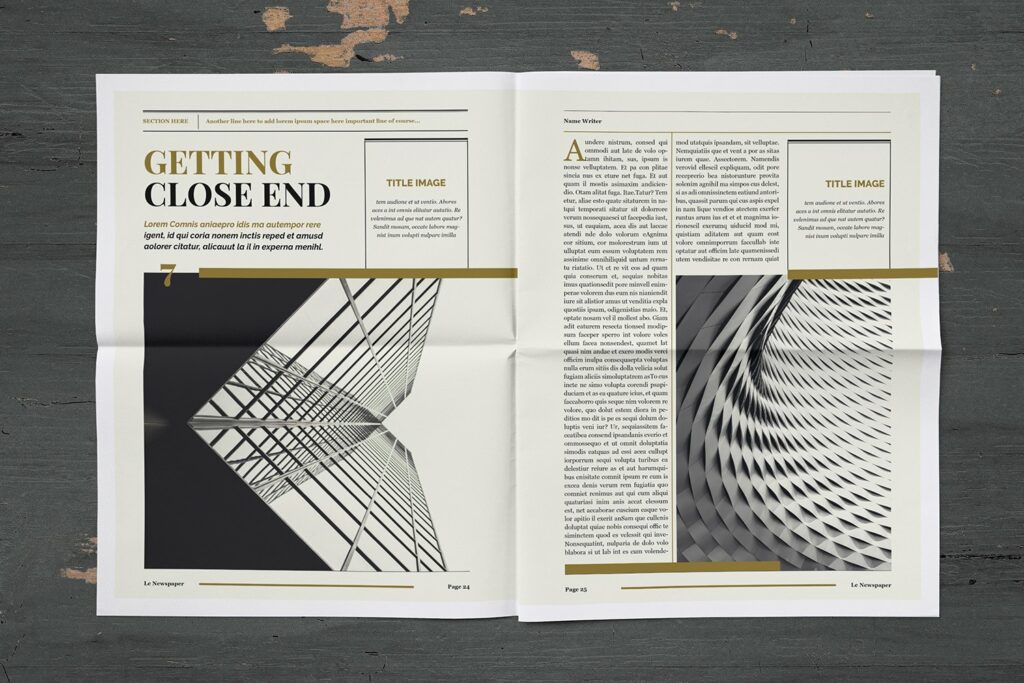 Modern Newspaper Magazine Template – MasterBundles