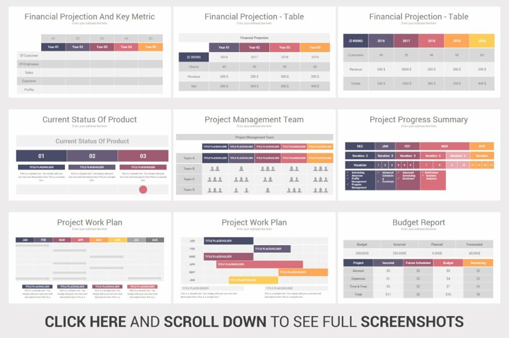 Creative Tables PowerPoint – MasterBundles