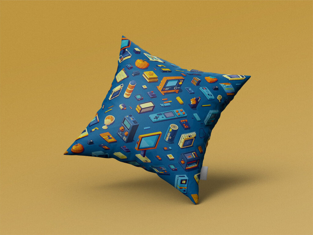 Retro Gaming Design Seamless Pattern - MasterBundles