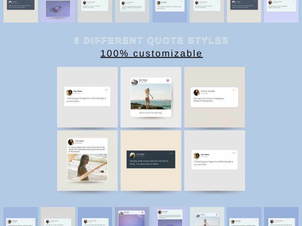 Twitter Quote Post Canva Template – MasterBundles
