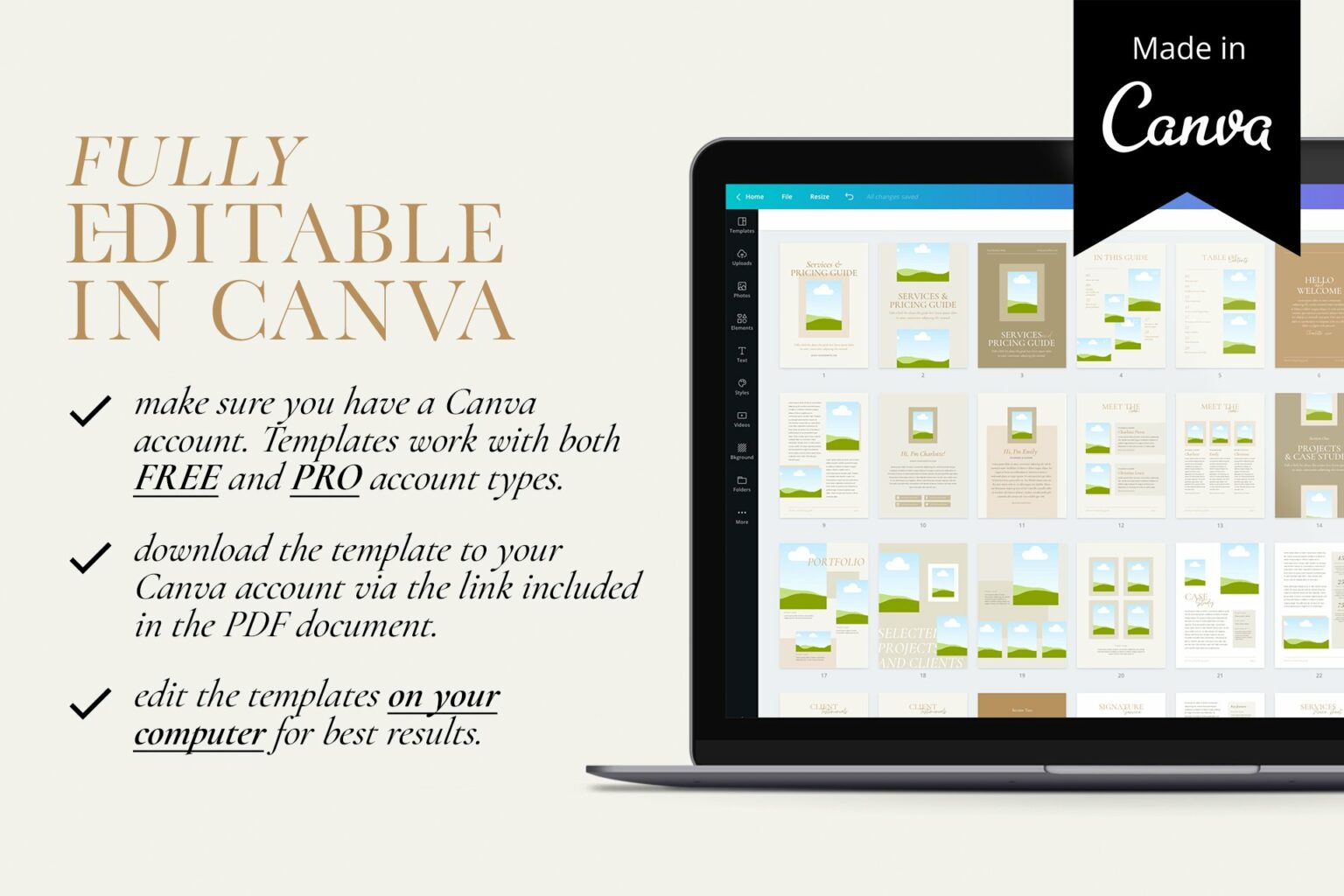 Services and Pricing Guide Template – MasterBundles
