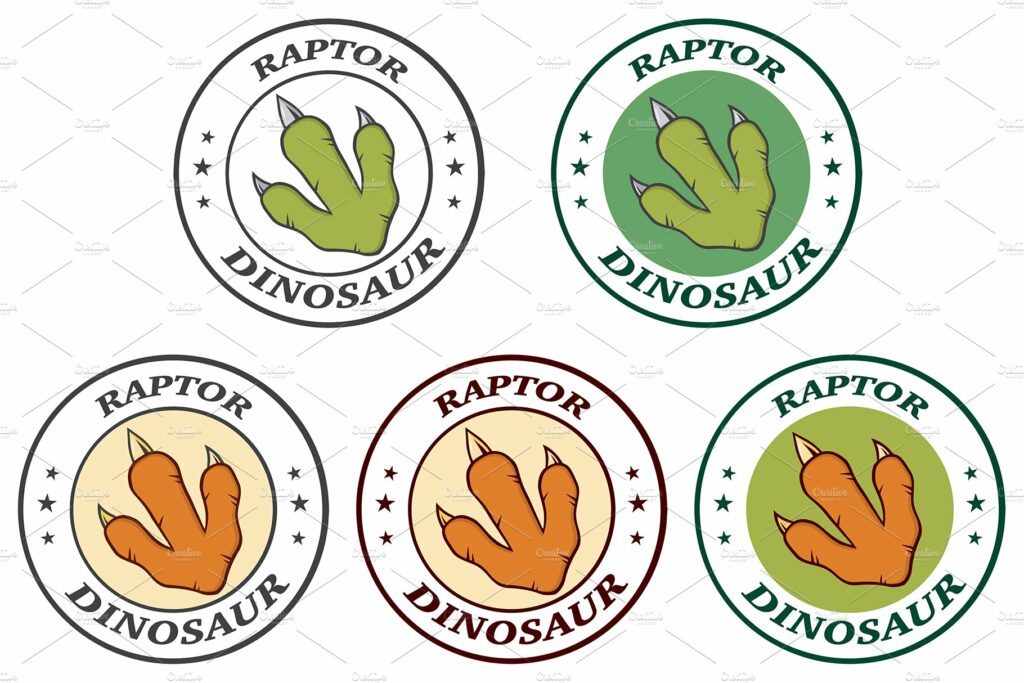 Dinosaur Paw With Claws Circle Logo – MasterBundles