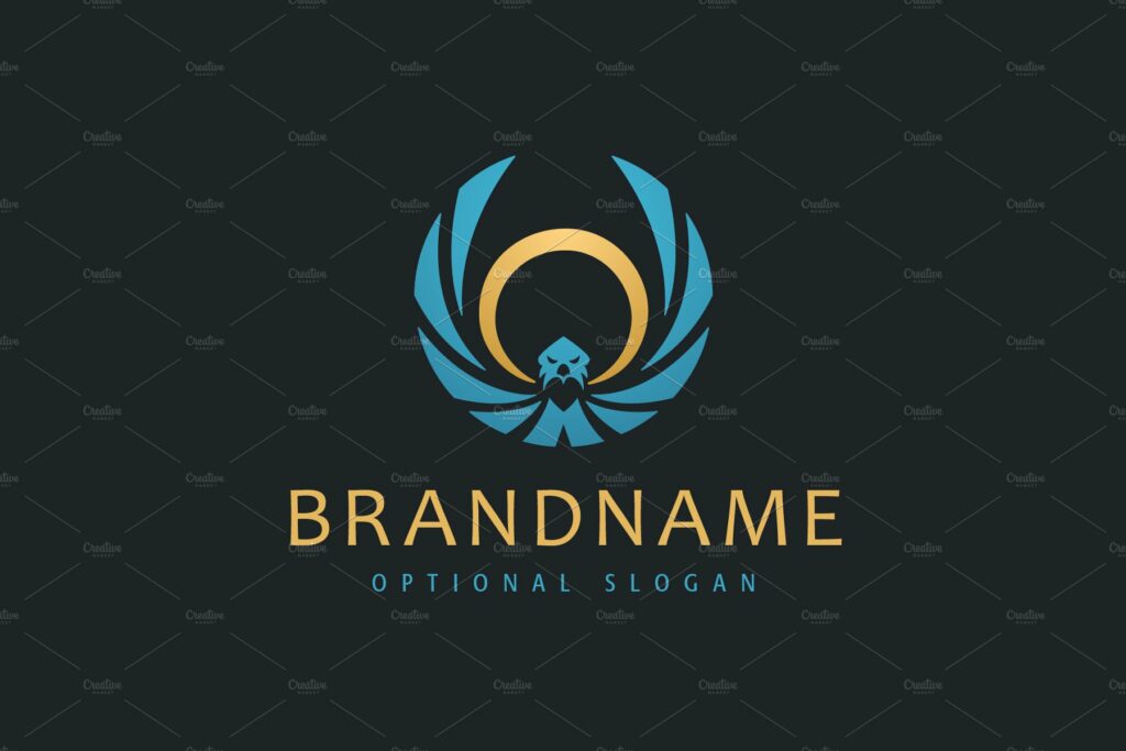 Falcon Circle Custom Logo – MasterBundles