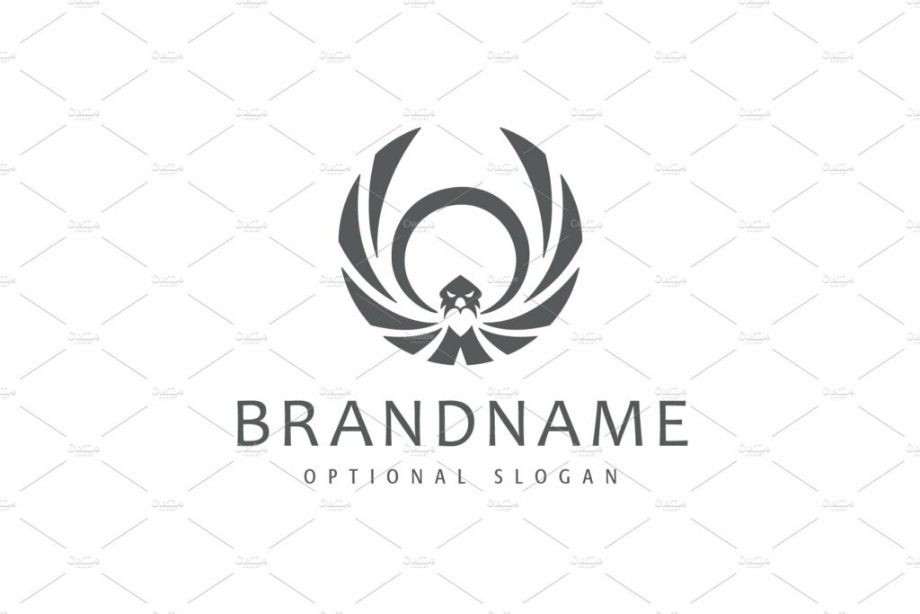 Falcon Circle Custom Logo – MasterBundles
