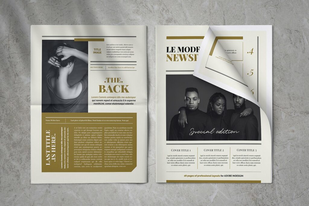 Modern Newspaper Magazine Template – MasterBundles