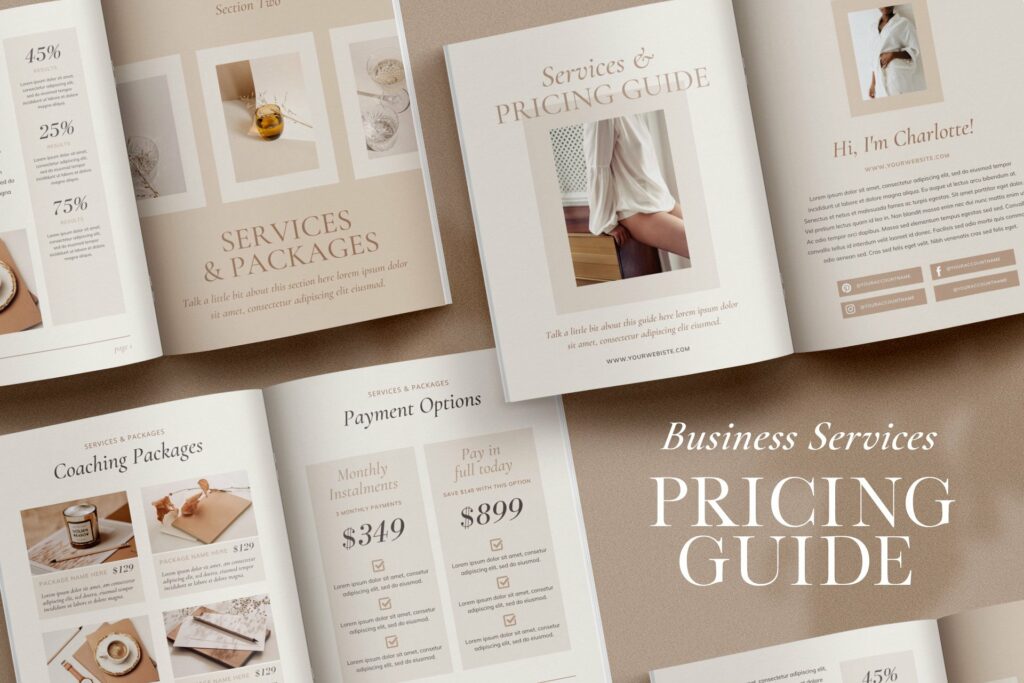 Services and Pricing Guide Template – MasterBundles