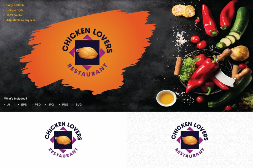 Chicken Lovers Logo – MasterBundles