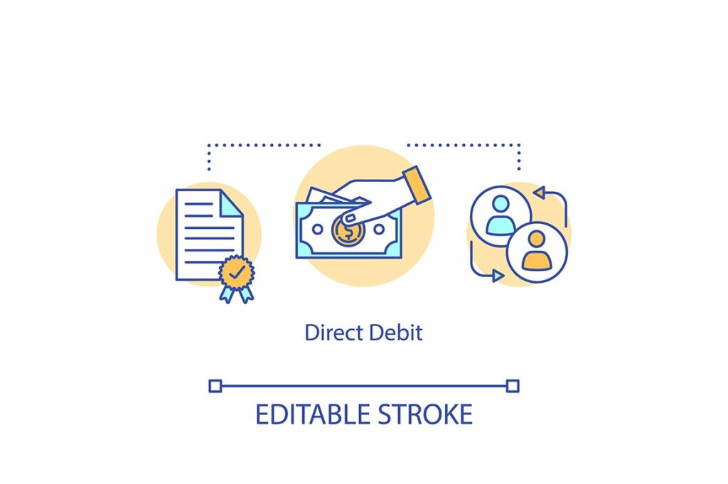 Direct debit concept icon – MasterBundles