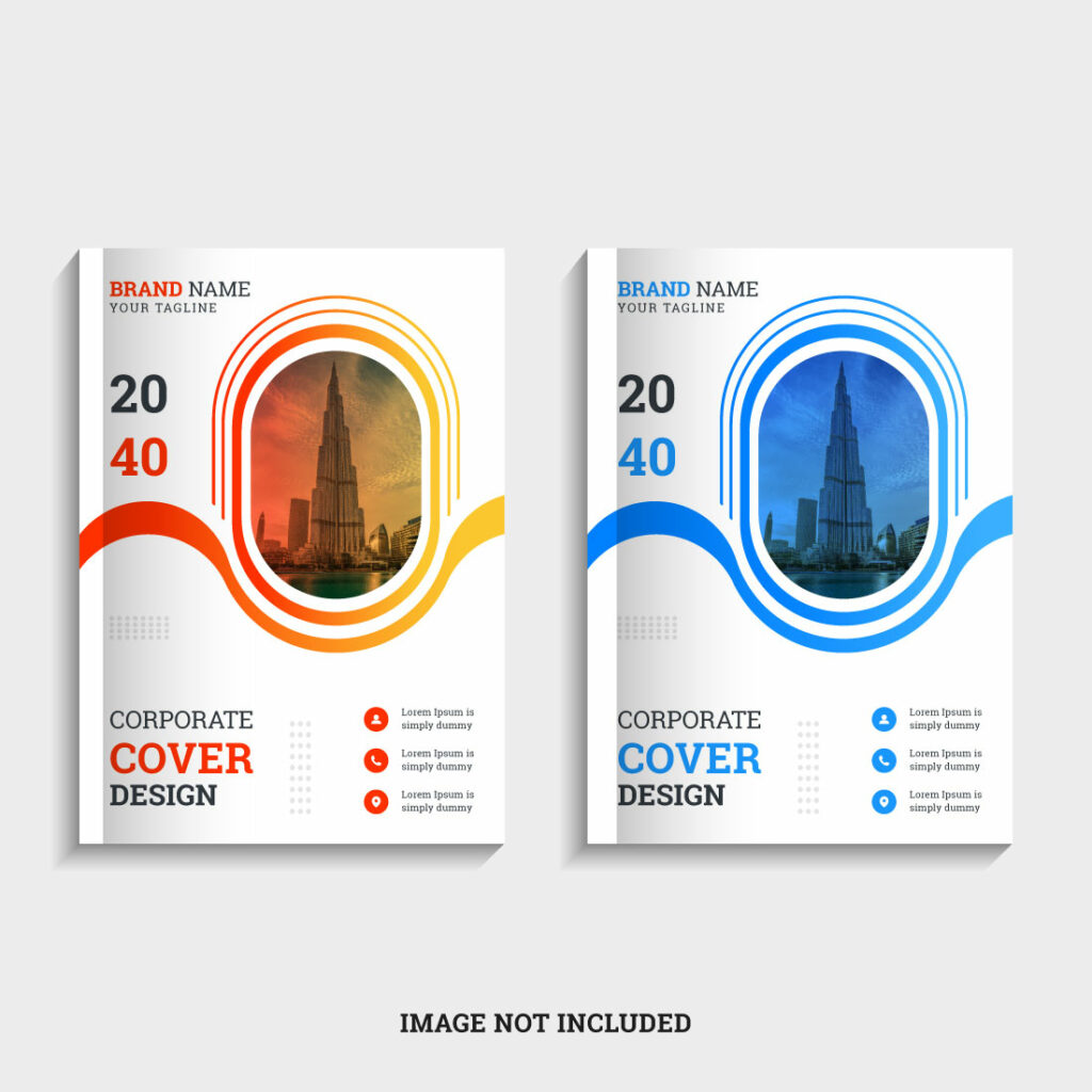 Corporate and creative business book cover design template a4 ...