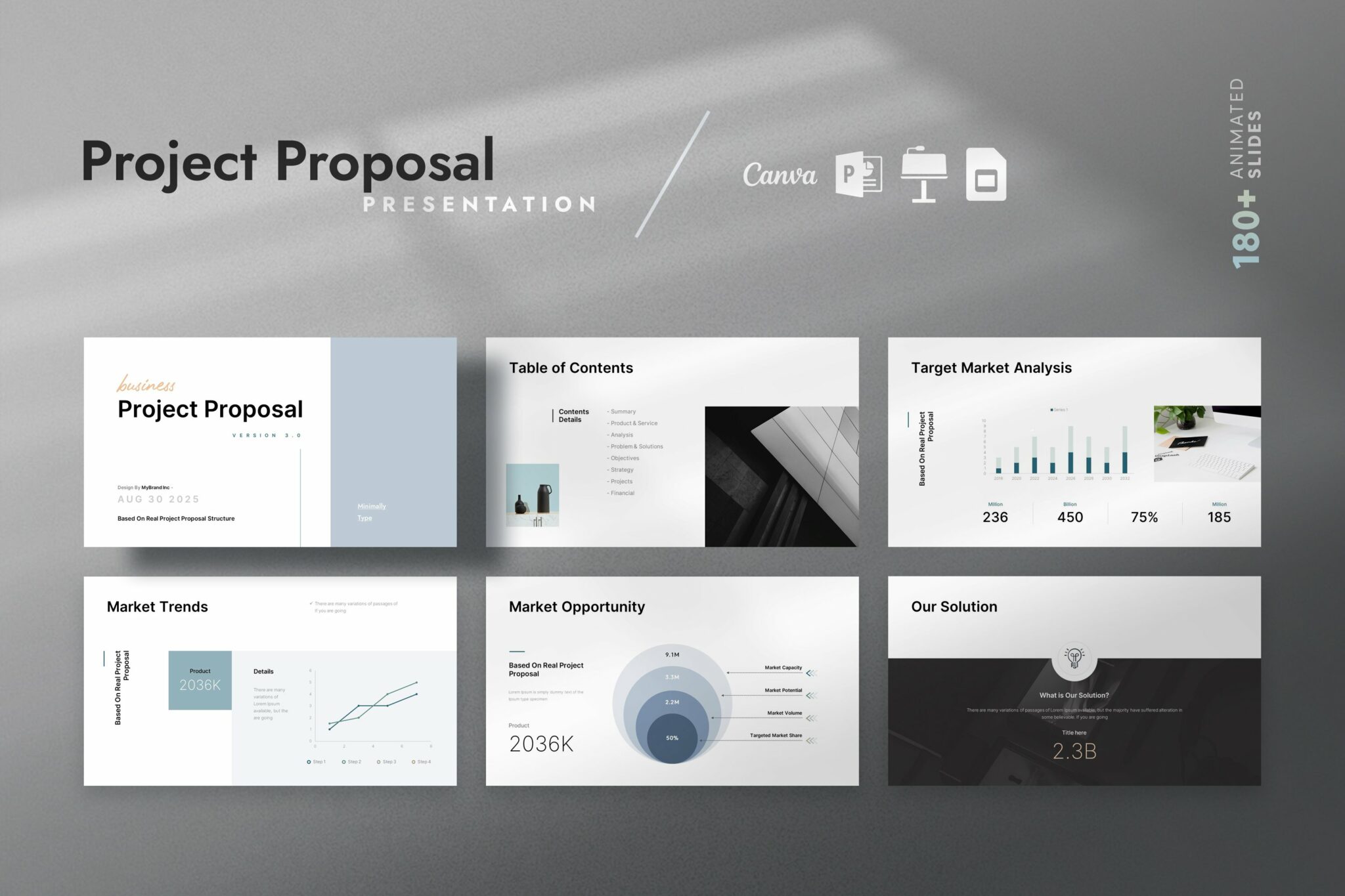 Project Proposal Powerpoint Template – MasterBundles