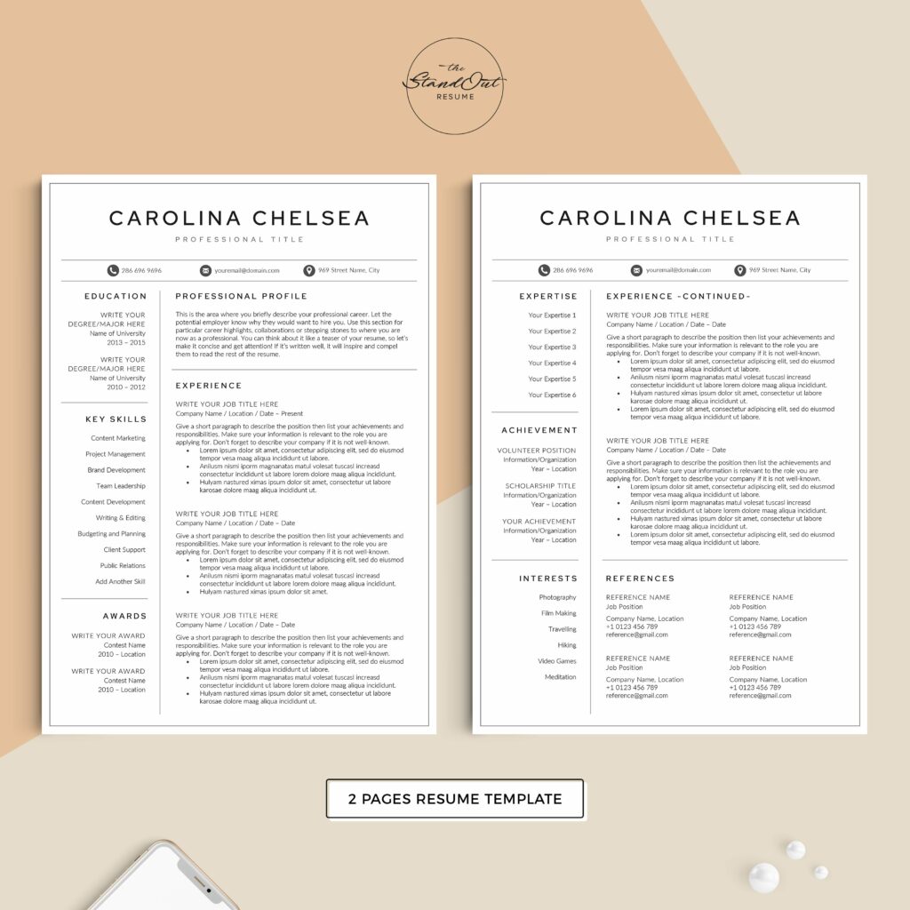 Resume/CV Template BUNDLE – MasterBundles