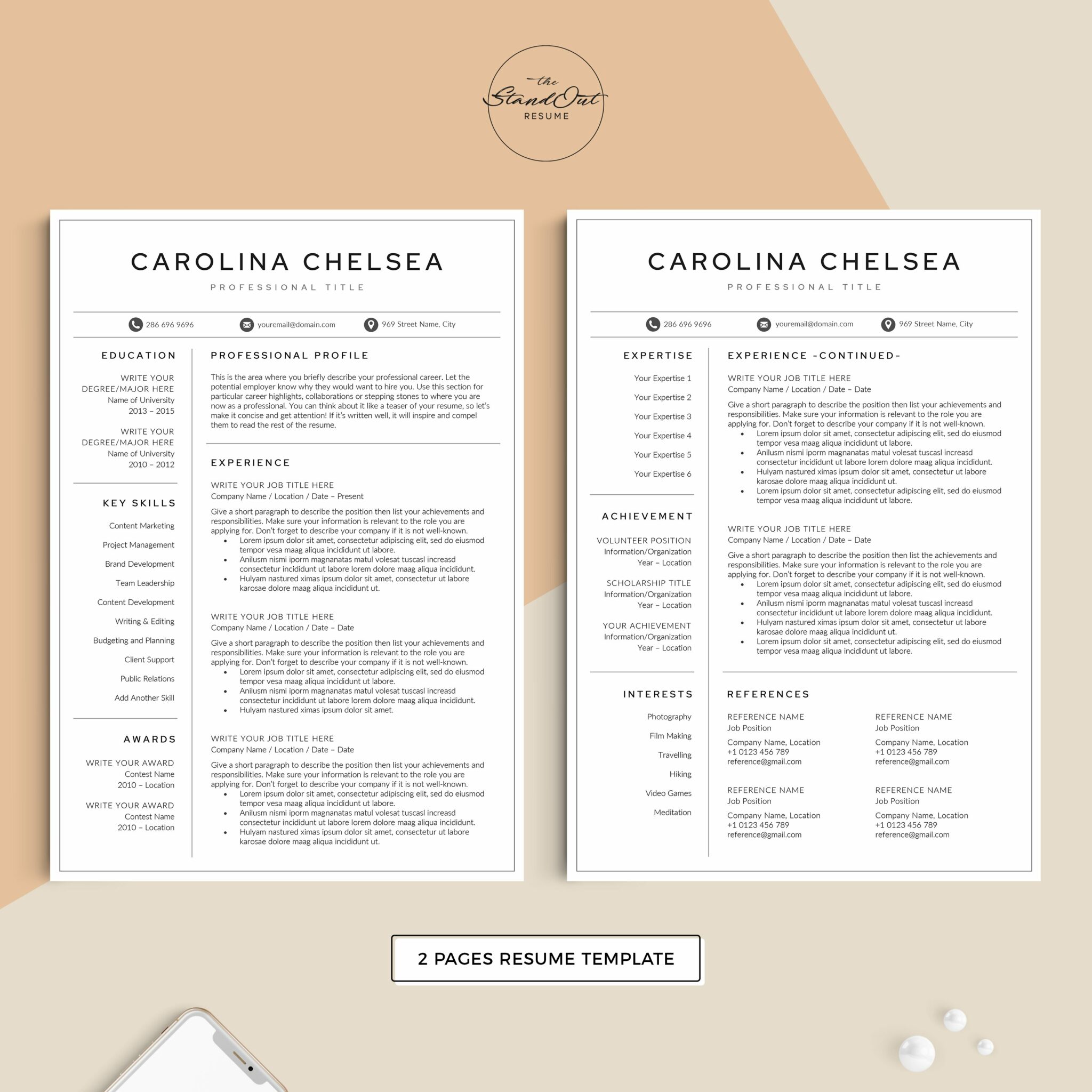 Resume/CV Template BUNDLE – MasterBundles
