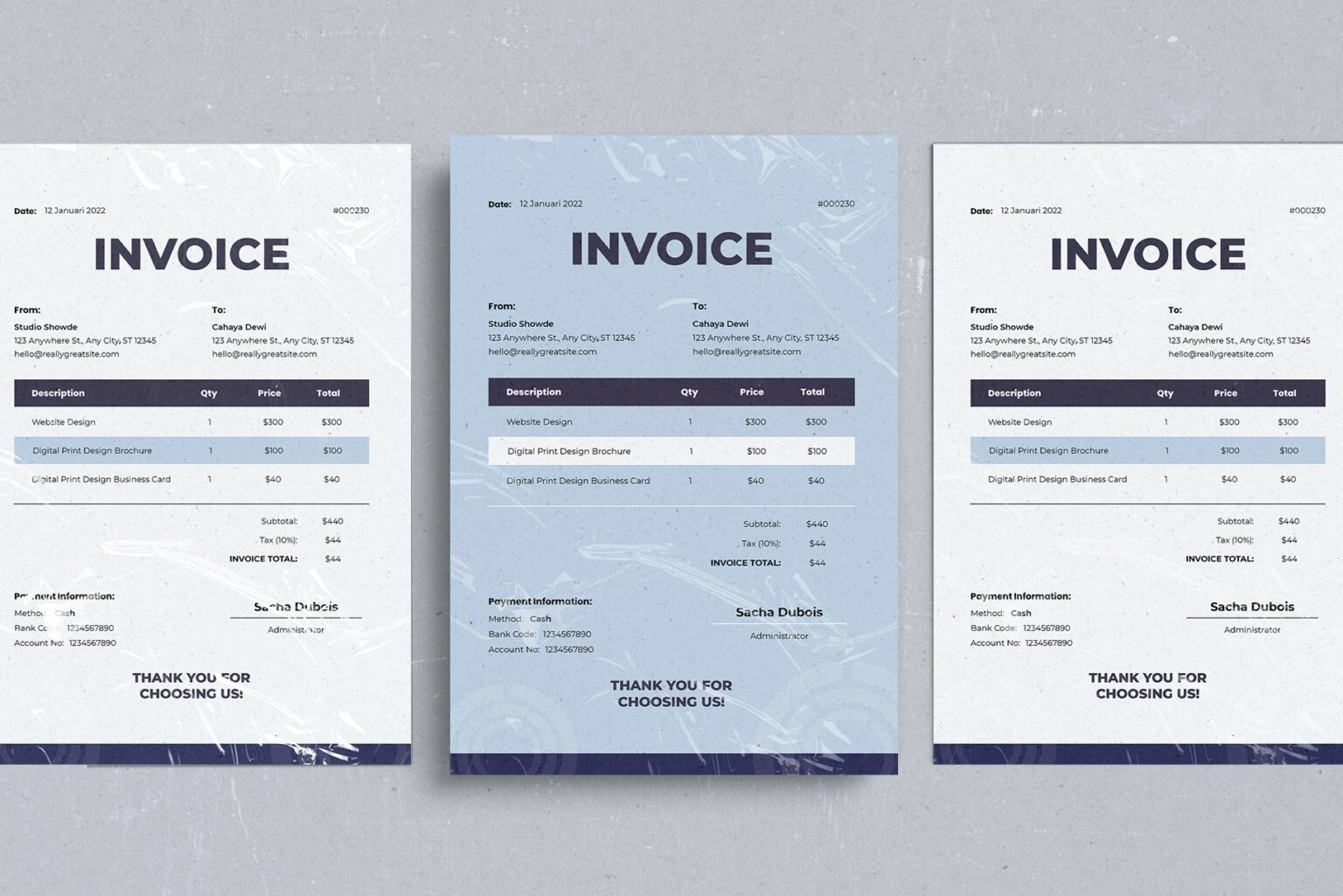 Web Designer Invoice Template – MasterBundles