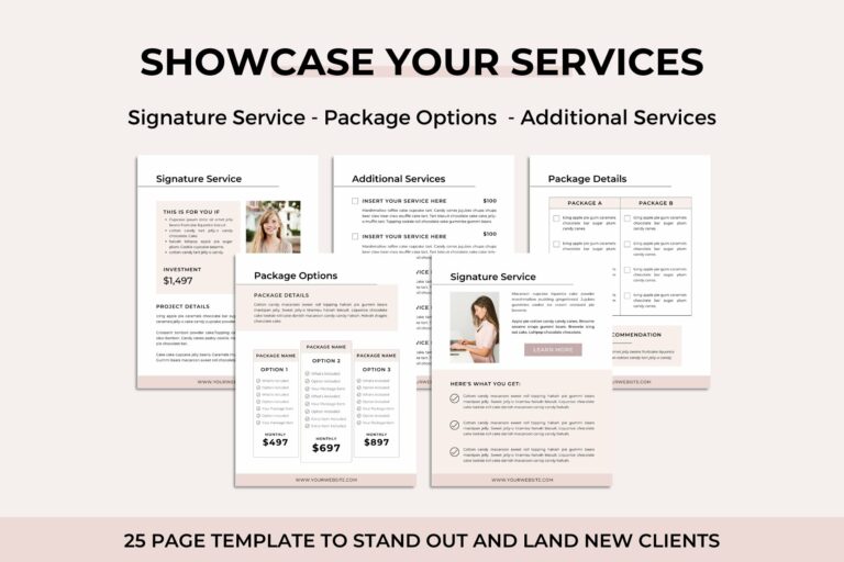 Services and Pricing Guide Template – MasterBundles