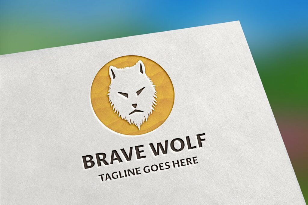 Brave Wolf Logo – MasterBundles
