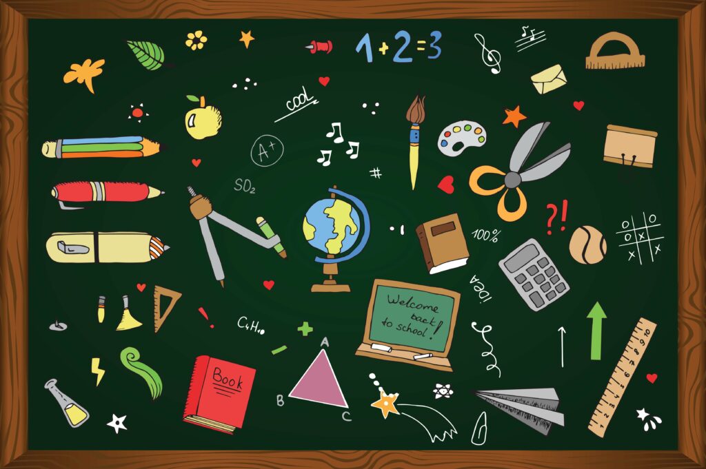 Big Set of School Doddle Elements – MasterBundles