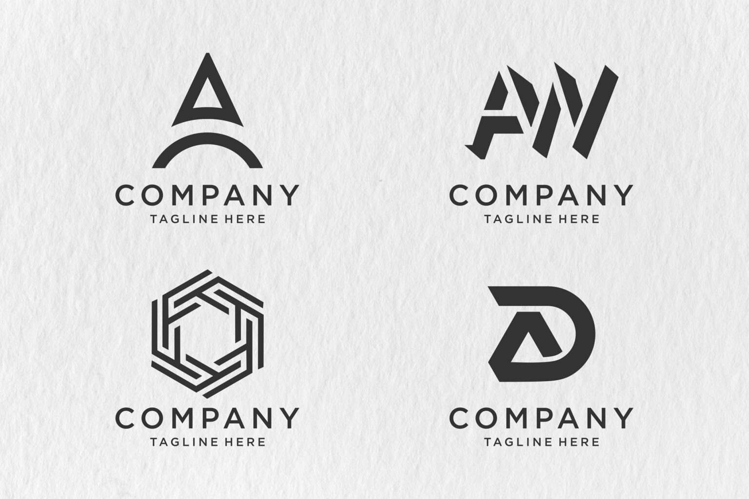 Set of monogram logo design. PART 4 – MasterBundles