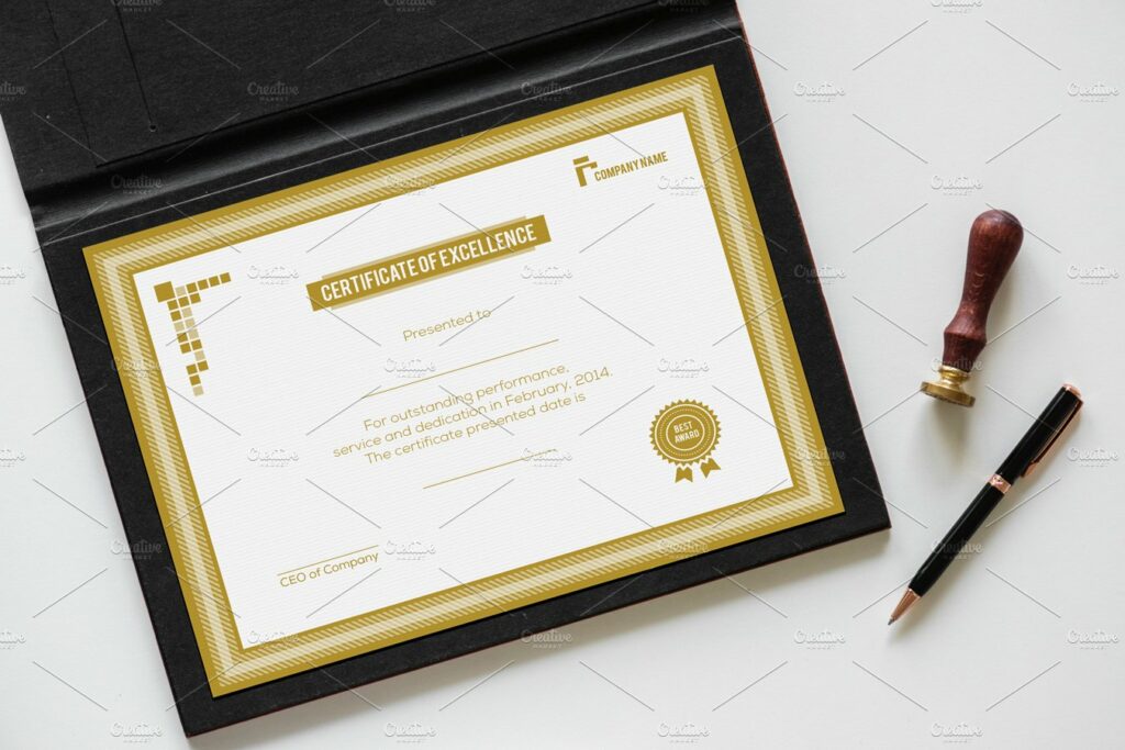 Best Award Certificate Template – MasterBundles