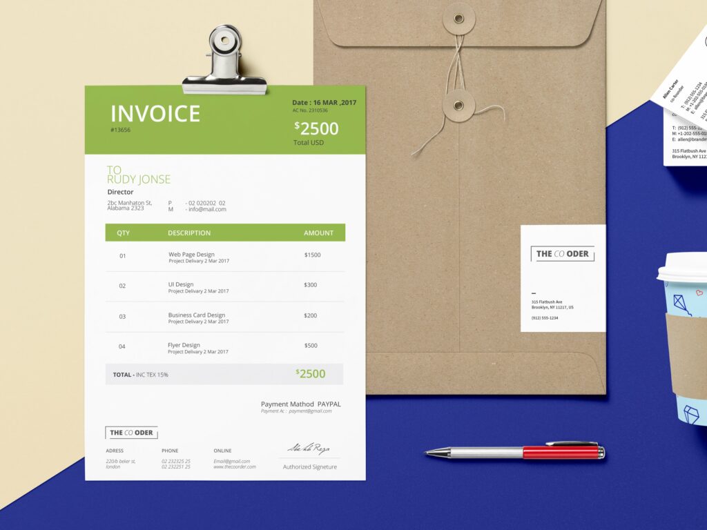 Simple Invoice | Invoice Template – MasterBundles