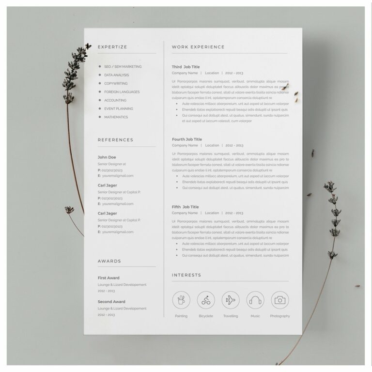 Fashion Model Word Resume Template – MasterBundles